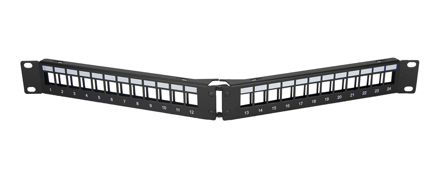 Buy 24 Angled Keystone Patch Panel with Cable Management | Access ...