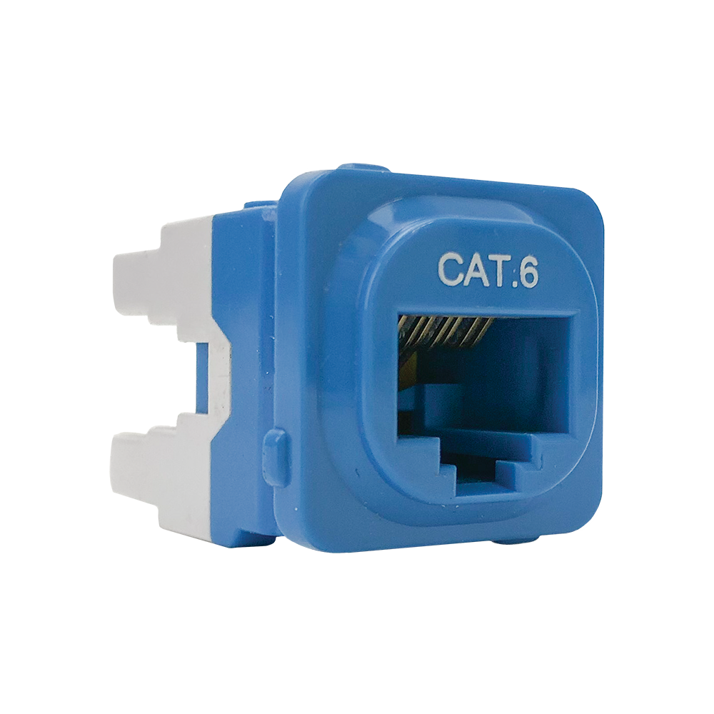 Buy Cat6 IDC Data Jack Blue - Bucket of 50 | Access Communications
