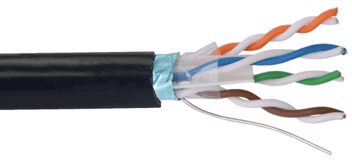 Underground Cat6a Cable Roll | Gel-Filled F/UTP | 305m