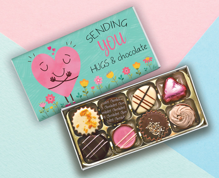 Sending You Hugs & Chocolates Luxury Chocolate Box - Chocolates for ...