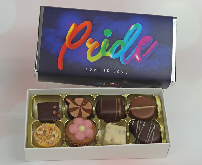 Pride Luxury Chocolates With LGBTQ+ Pride Wrapper