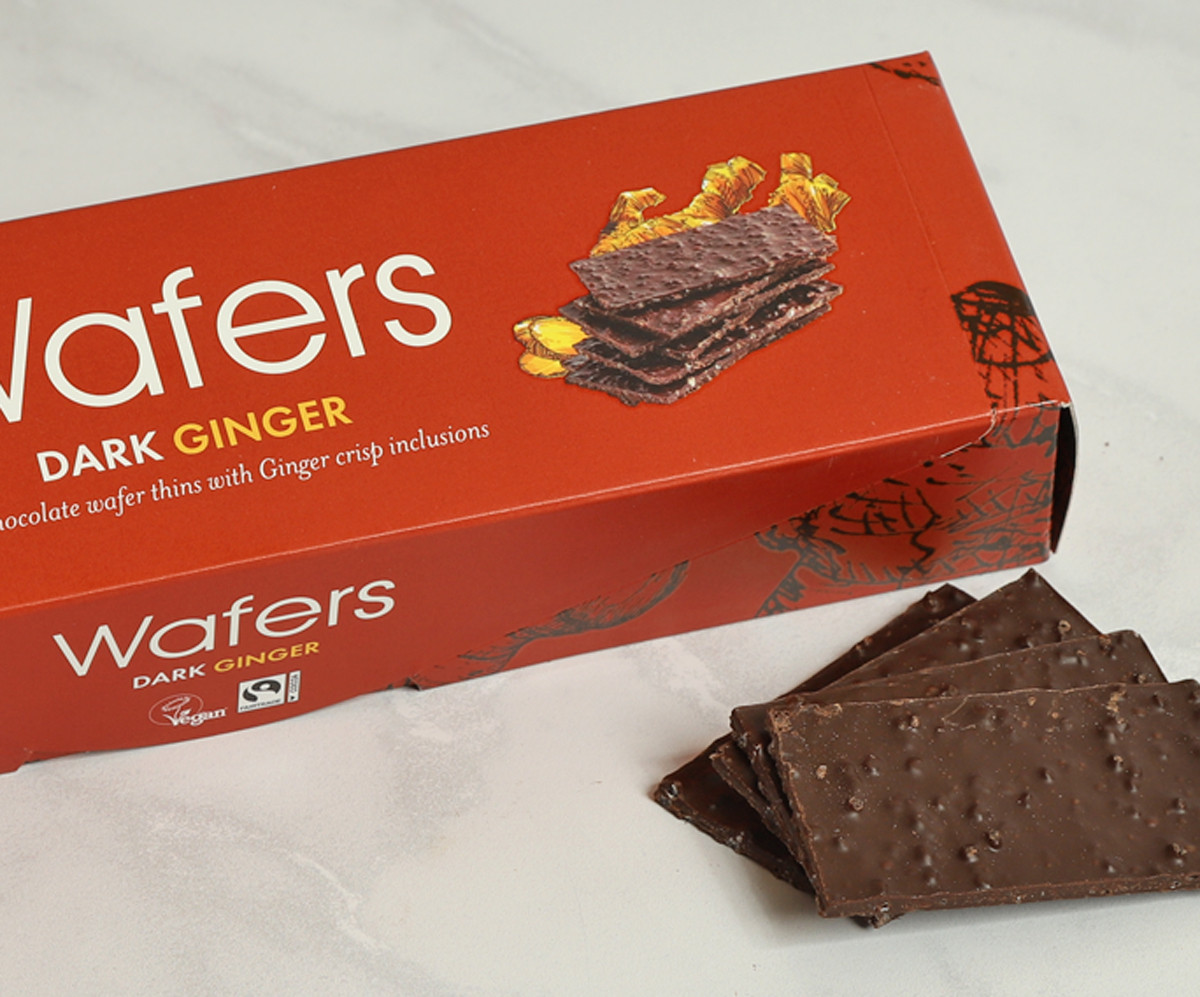 Dark Chocolate Ginger Wafers by Whitakers