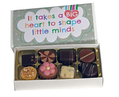 thank you chocolate box with cute uplifting message
