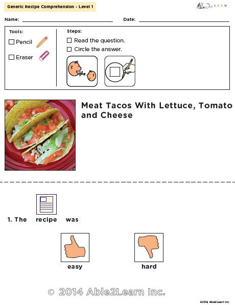 Free Meat Taco With Lettuce Tomato Visual Recipe