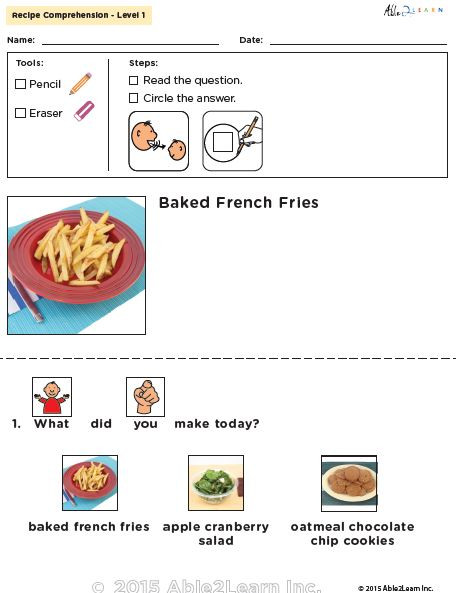 Free Baked French Fries Visual Recipe