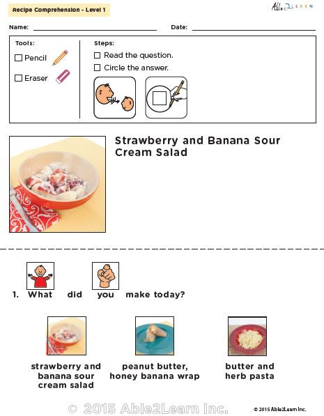 Free Banana Strawberry Sour Cream Salad Visual Recipe