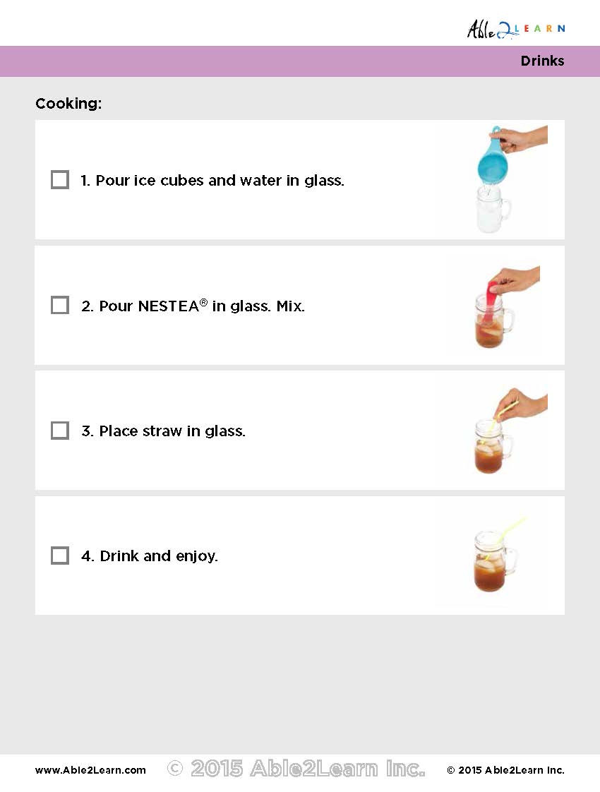 Nestea Wildberry Iced Tea Visual Recipes Using Sentences And Language ...