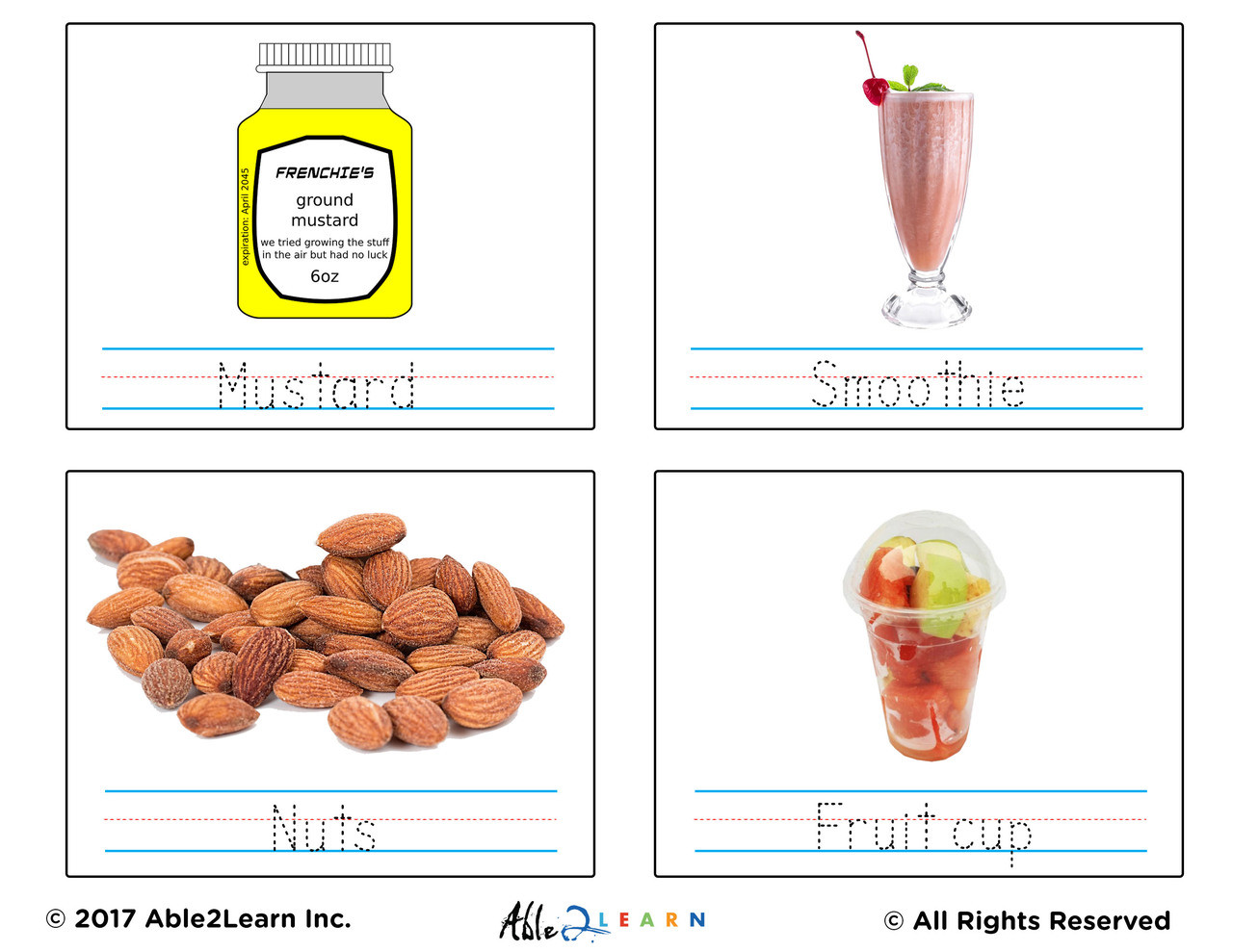 Life Skills Printing Grocery Flashcards Free Aba Resources life skills