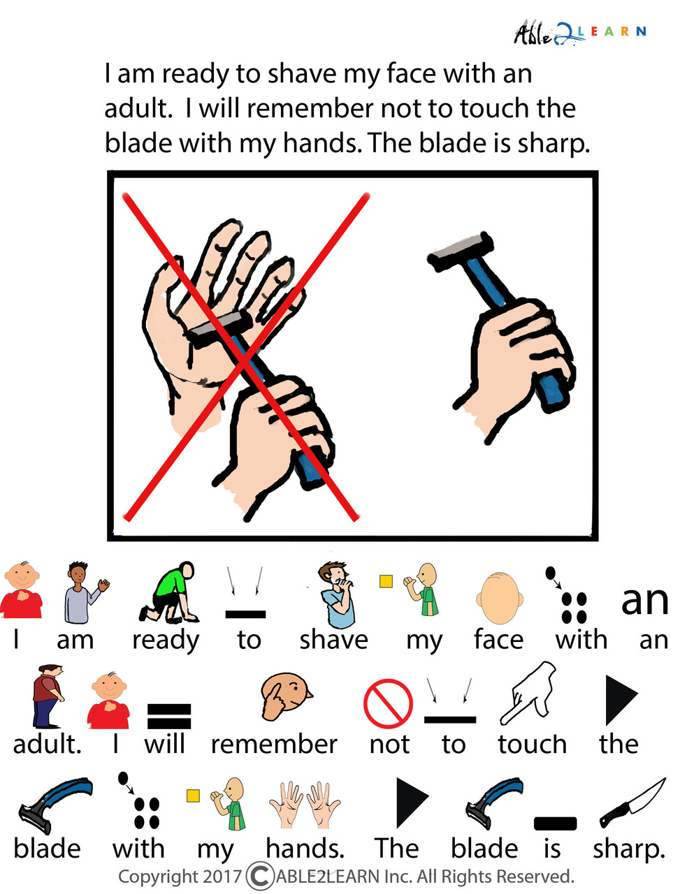 I Can Shave Social Story: Autism Puberty