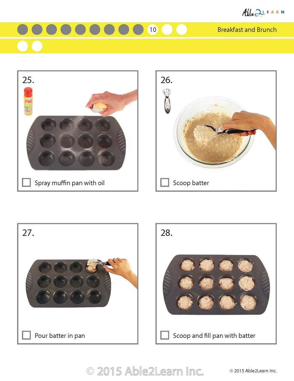 High Protein Bran Muffin Visual Recipe
