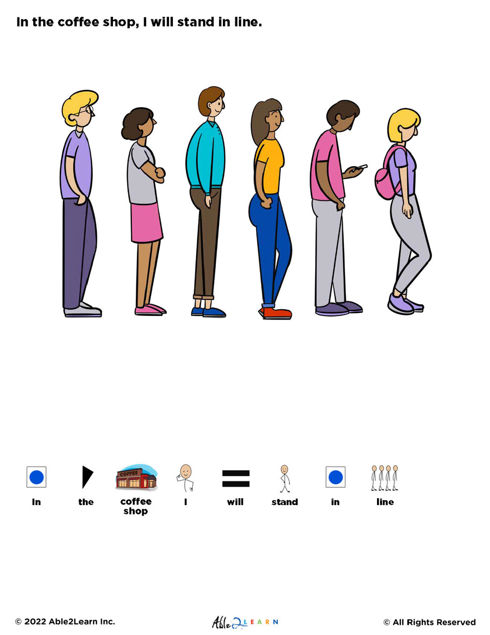 Social Story: How To Use A Coffee Shop: Life Skills: Functional Skills