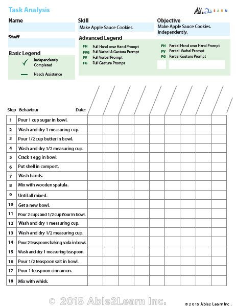 Apple Sauce Cookies - Able2learn Inc.