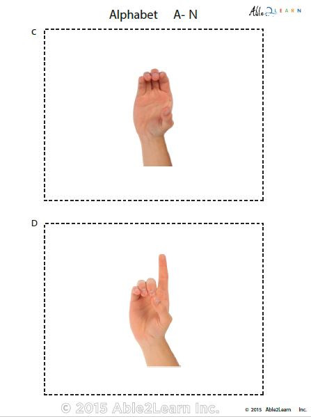 Sign Language A-Z Flash Cards - Able2learn Inc.