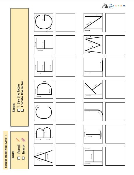 Printing Book - Learning Letters - Able2learn Inc.