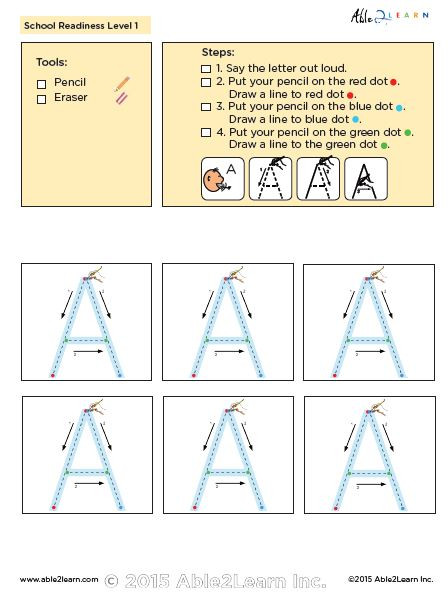 Printing Book - Uppercase Alphabet - Able2learn Inc.