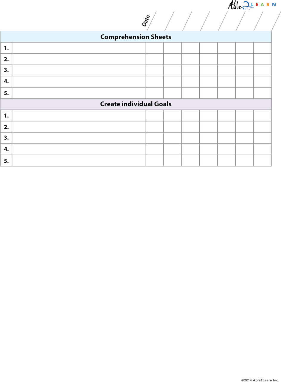 Blank Data Sheet For Recipes: Free Teaching Resources