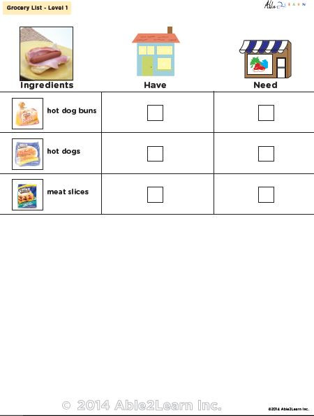 Hotdog with Meat Toaster Oven Visual Recipe & Comprehension Sheets: 21 ...