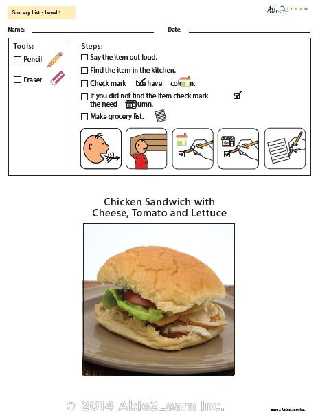 Chicken with Cheese, Lettuce & Tomato Sandwich Visual Recipe ...