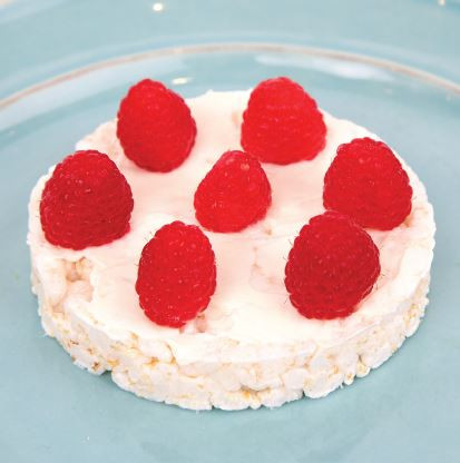 Cream Cheese & Raspberries Rice Cakes Visual Recipe: 17 Pages ...
