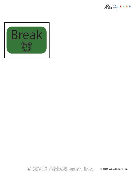 Need a Break Flashcards : Free Teaching Resources
