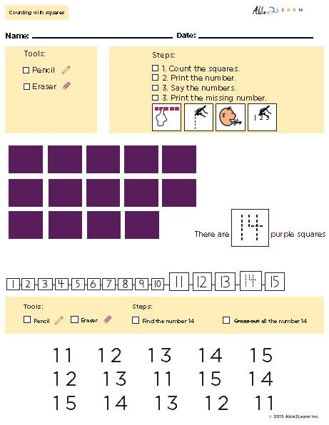 Counting Numbers 11-20 With Visual Discrimination: Free Teaching Resources