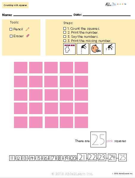 Counting Numbers 21-30 With Visual Discrimination: Free Teaching Resources