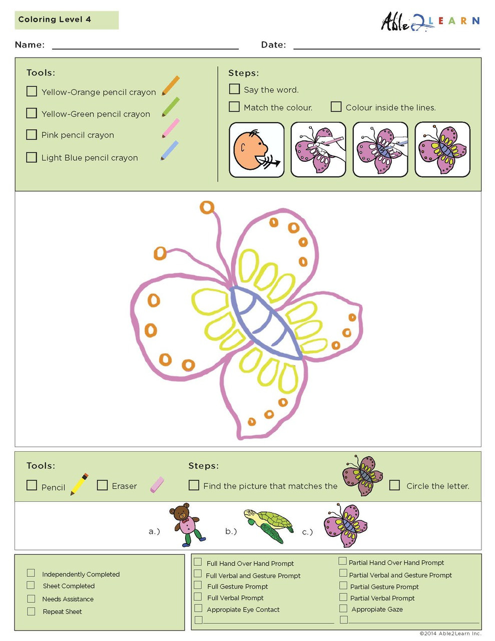 Guided Colouring Program: 8 Pages: Free Teaching Resources