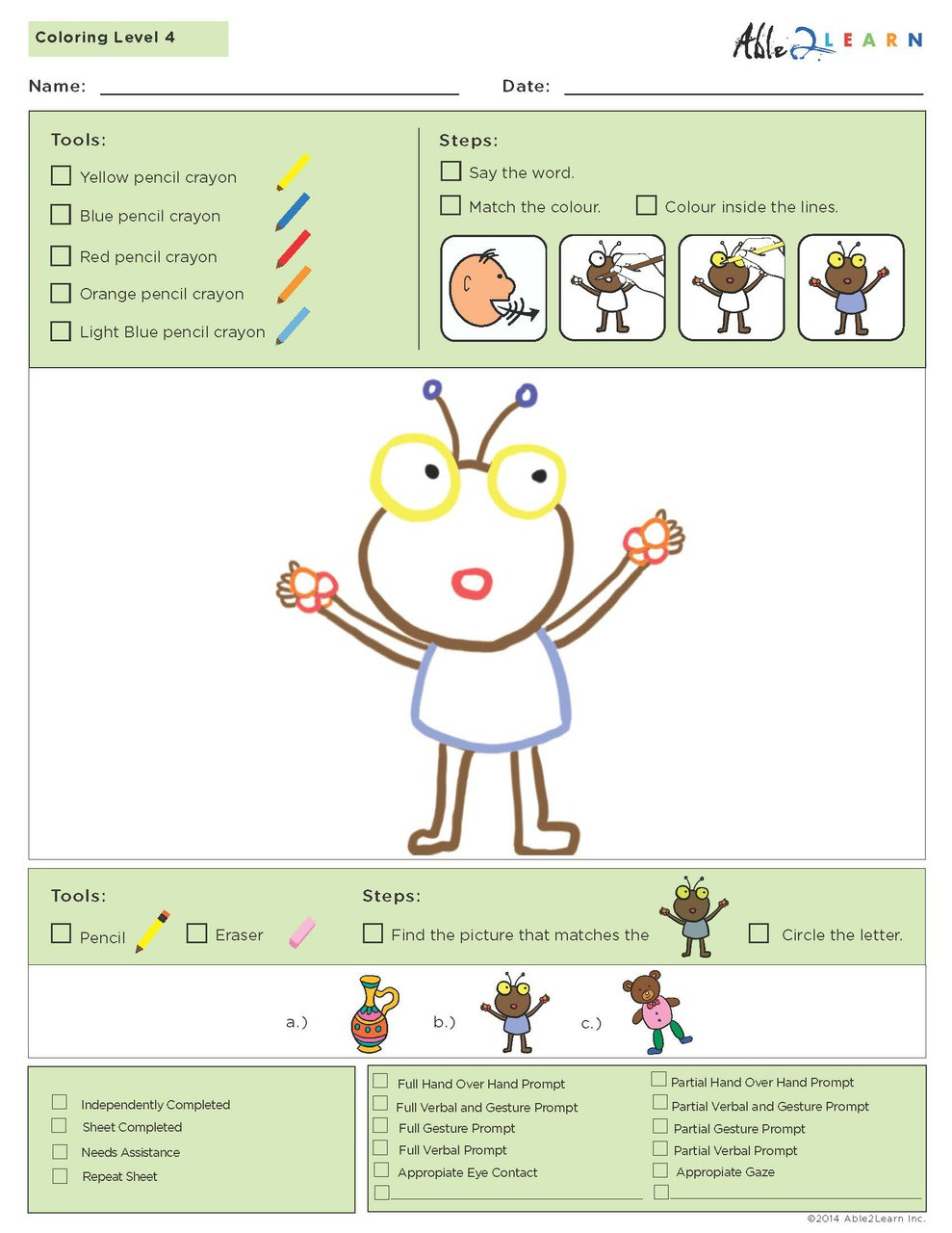 Guided Colouring Program: 8 Pages: Free Teaching Resources