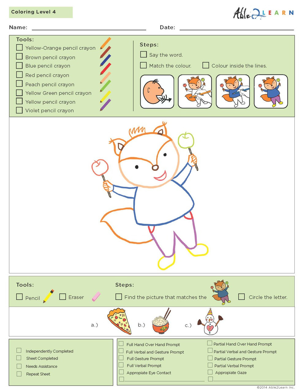 Guided Colouring Program: 8 Pages: Free Teaching Resources