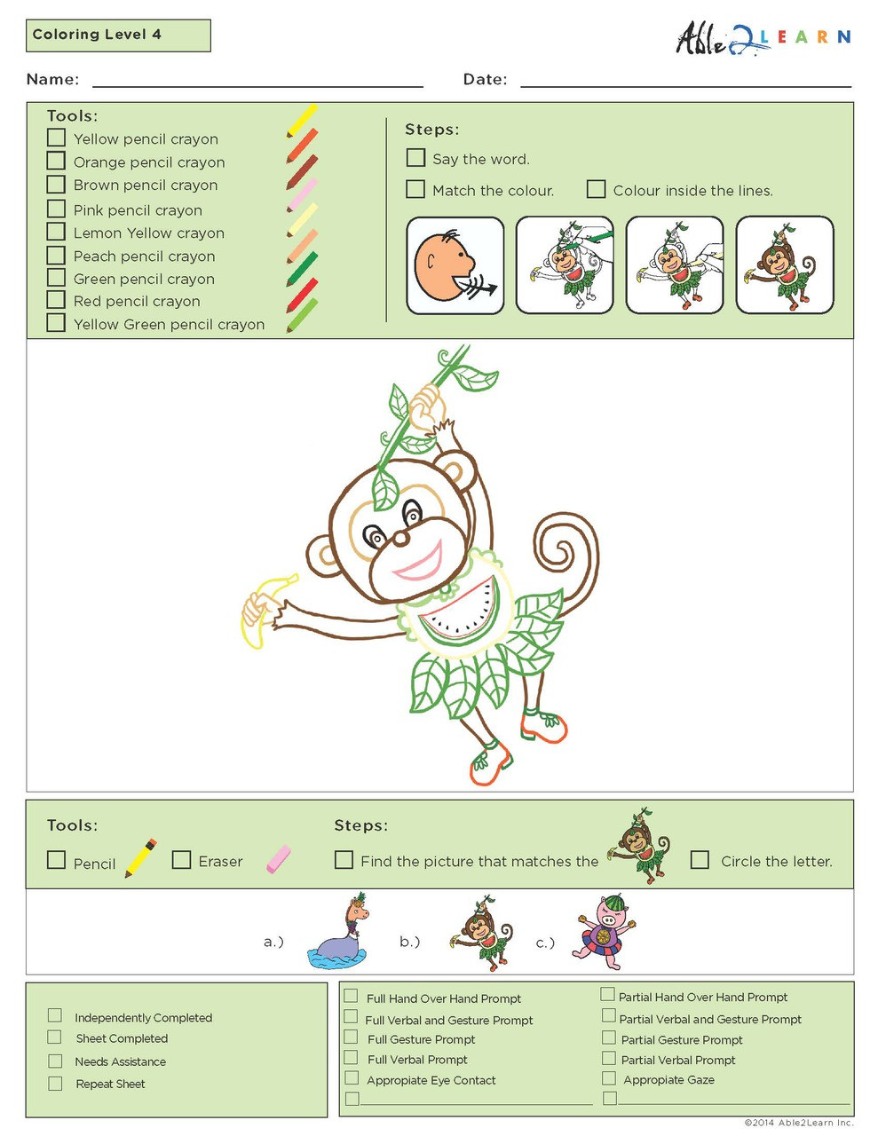 Guided Colouring Program: 8 Pages: Free Teaching Resources
