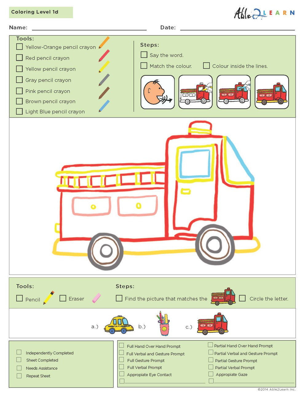 Guided Colouring Program: 8 Pages: Free Teaching Resources