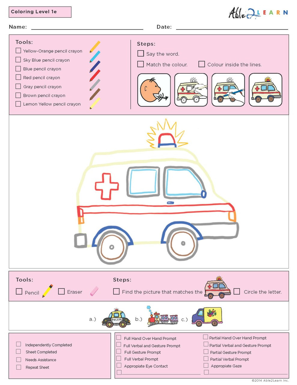 Guided Colouring Program: 8 Pages: Free Teaching Resources