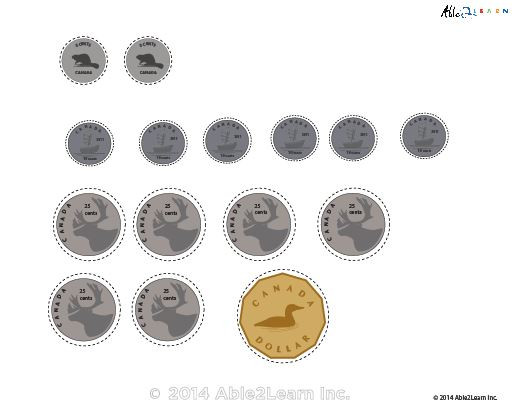 Money Token Boards: No Visual Support: Free Teaching Resources