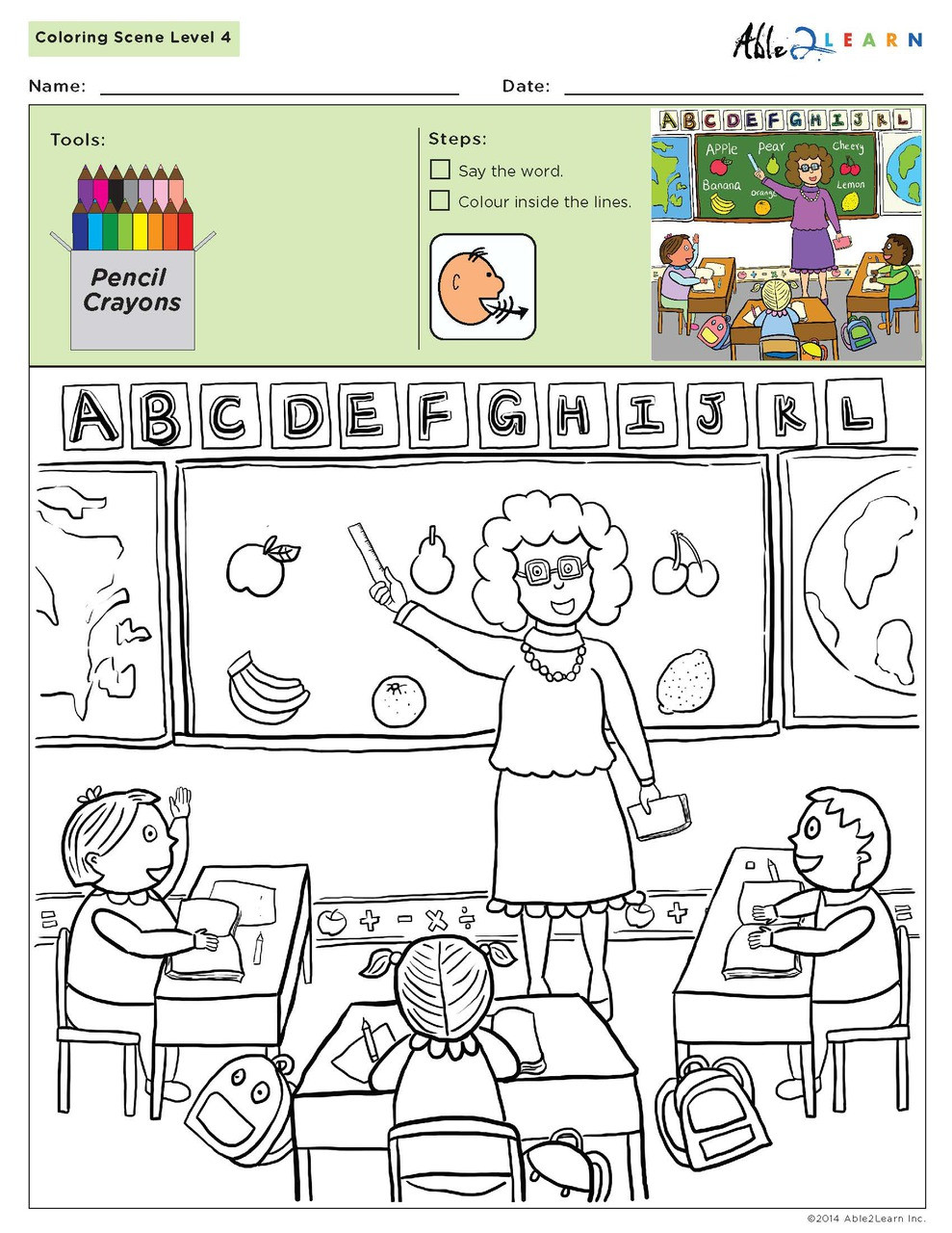 Guided Colouring Program: 8 Pages: Free Teaching Resources