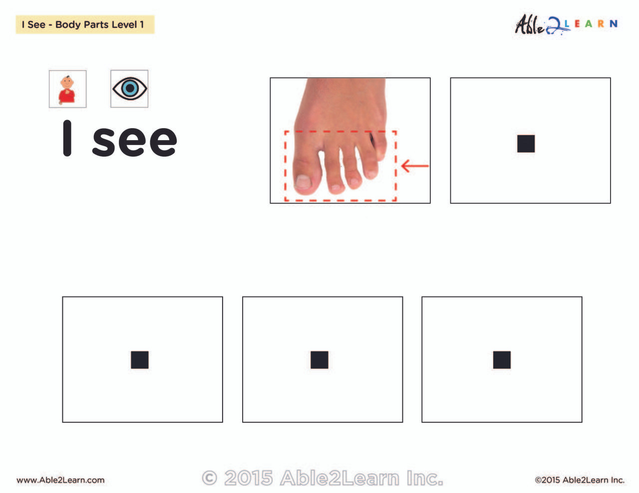 I See Adapted Book: Body Parts: Science