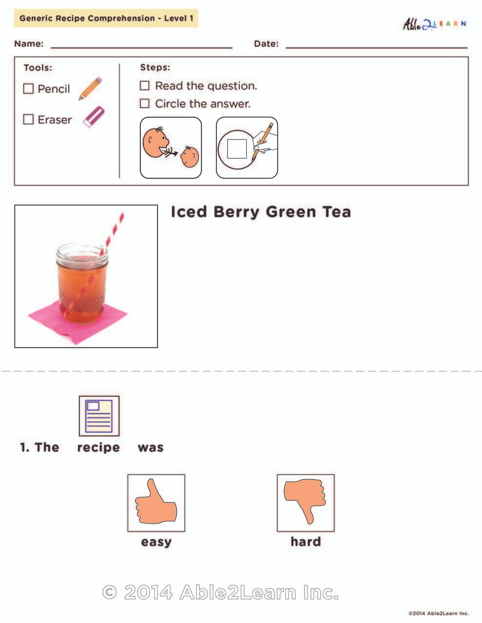 Ice Berry Green Tea Visual Recipe