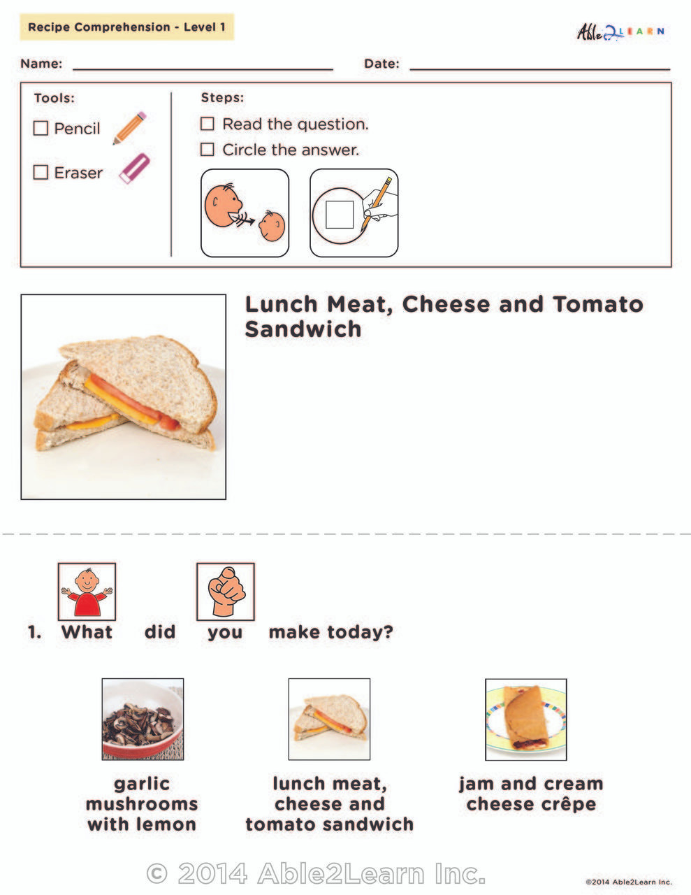 Lunch Meat Tomato and Cheese Sandwich Visual Recipe