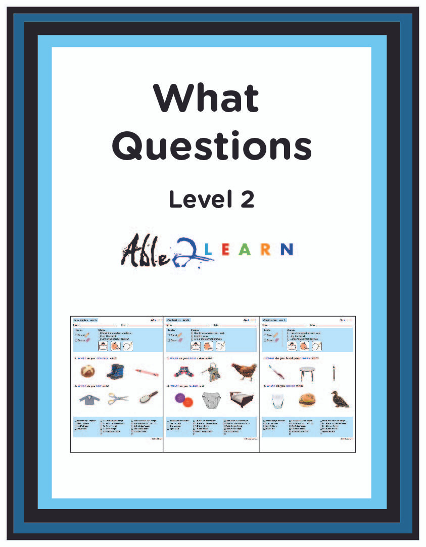 FREE ANSWER WHAT QUESTIONS WORKSHEET: COMPREHENSION & LANGUAGE ...