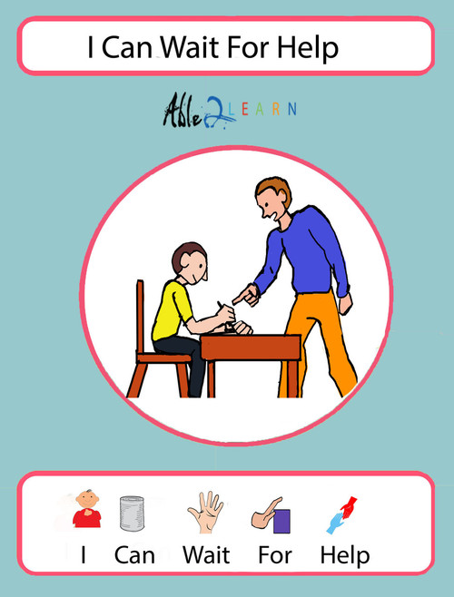 Free I Can Wait For Help Social Story