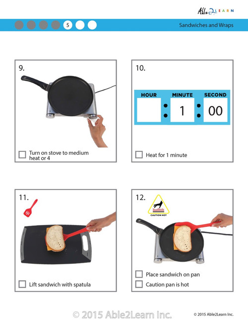 Grilled Cheese Sandwich Visual Recipe: Cooking Curriculum