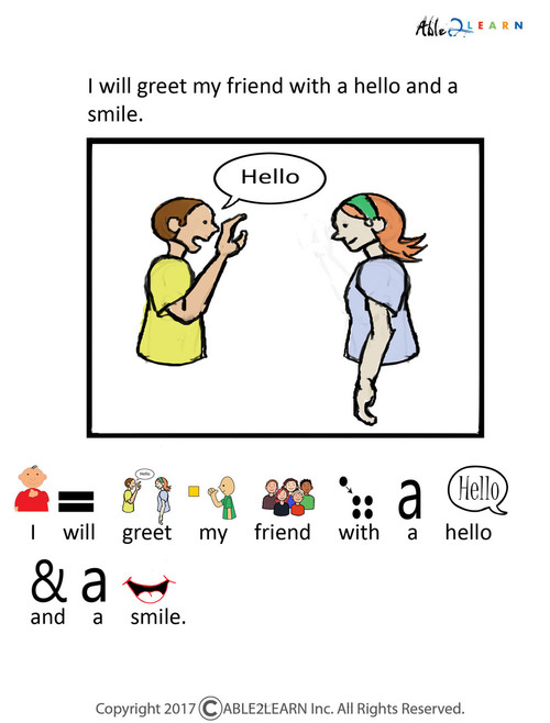 I Can Be A Good Friend Social Story: Independent Life Skills