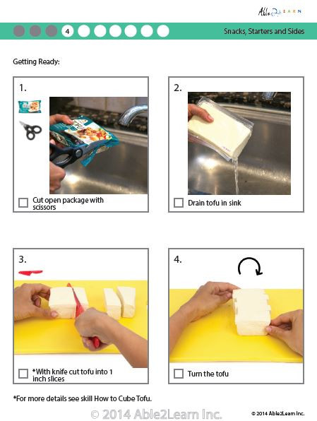 Crispy Tofu Recipe And Comprehension Sheets: Pages 23 - Able2learn Inc.