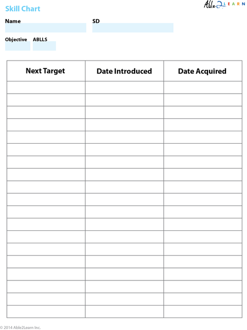 Blank Data Sheet: Free Teaching Resources