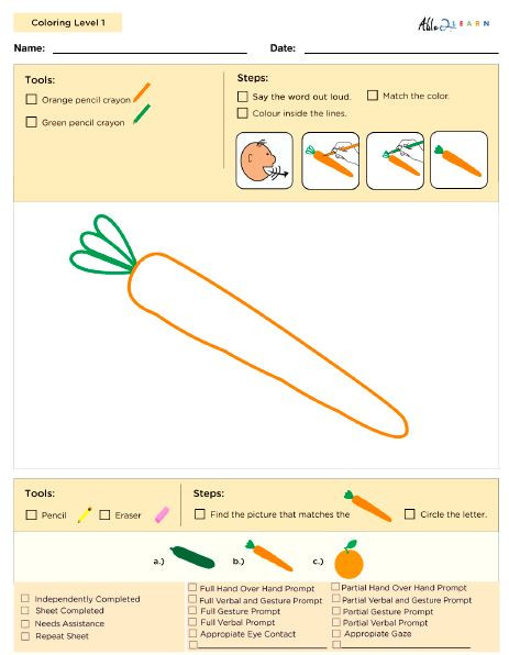 Colouring Program Level 1- 10 Pages: Free Teaching Resources: