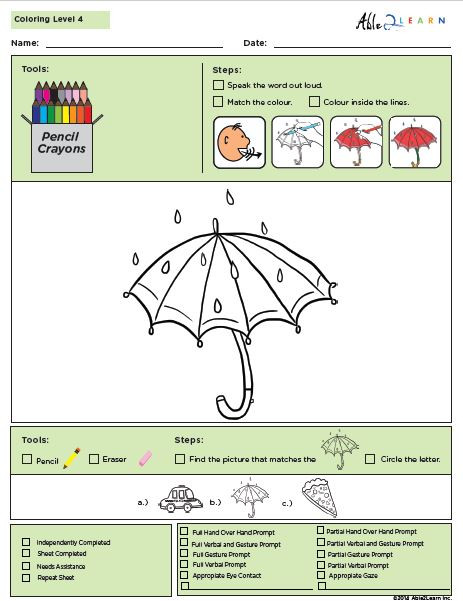 Colouring Program Level 4b - 10 Pages - Able2learn Inc.