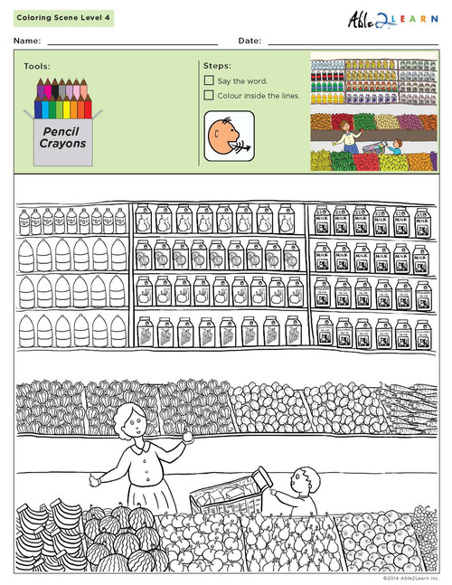 Guided Colouring Program: 8 Pages: Free Teaching Resources