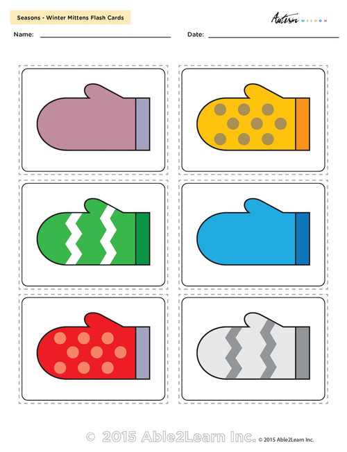 Mittens Game and Math Flashcards: Free Teaching Resources