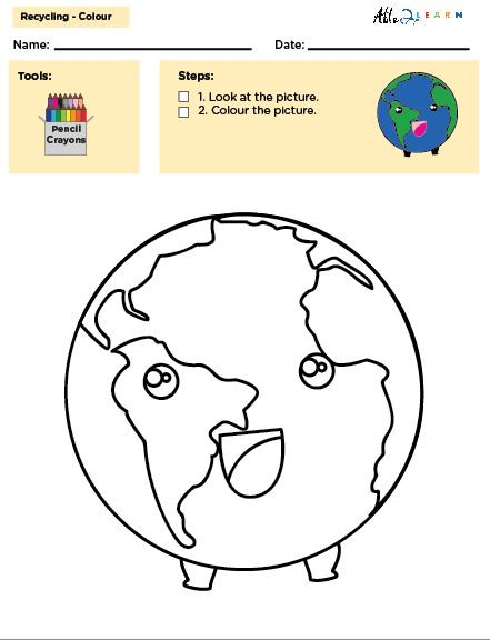 Ultimate Recycle Colouring Sheets : Free Teaching Resources School ...