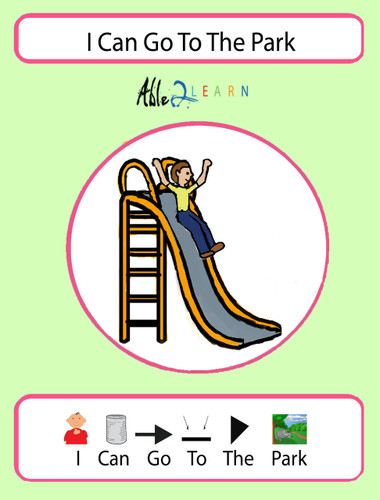 Free I Can Go To The Park Social Story: