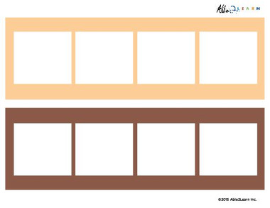 Blank Pecs Strip: 2 Squares: Aba Resources: